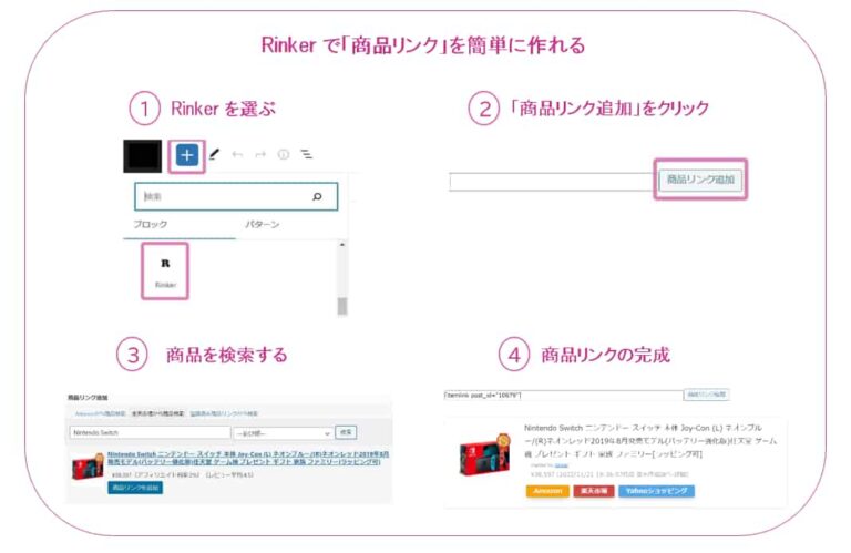 Rinker（リンカー）設定・使い方・カスタマイズ方法を解説 | 桜御前のWebライター講座